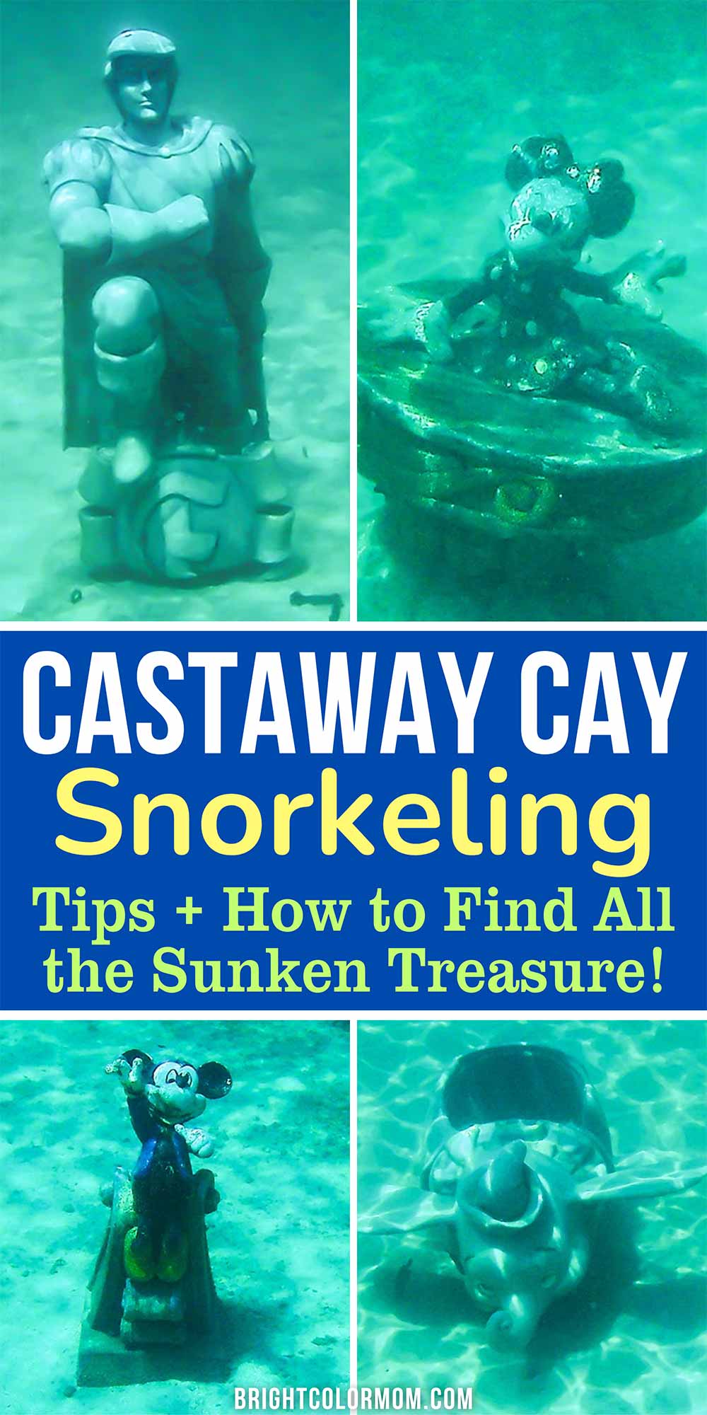 Disney Castaway Cay Snorkeling Tips and ALL Underwater Statues