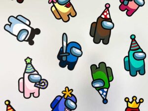 DIY Among Us Birthday Party with IRL Game Tasks for Kids