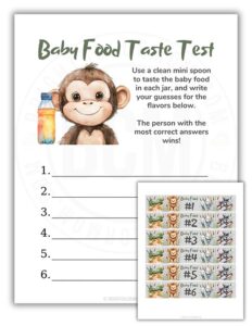 38 Printable Jungle Safari Baby Shower Games with Free PDF