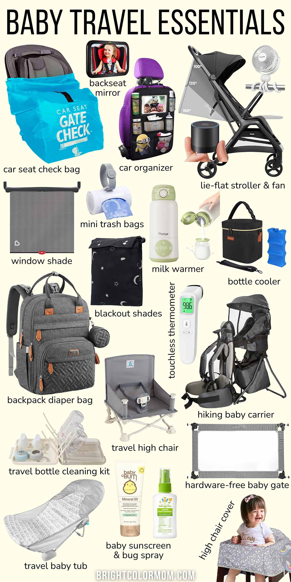 31 Must-Have Baby Travel Essentials for Newborn to One Year Old