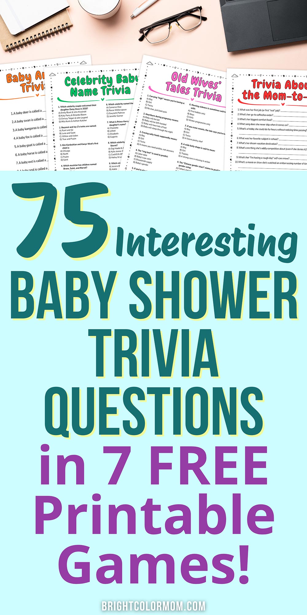 Baby Shower Trivia Questions (and Answers) with Free Printables
